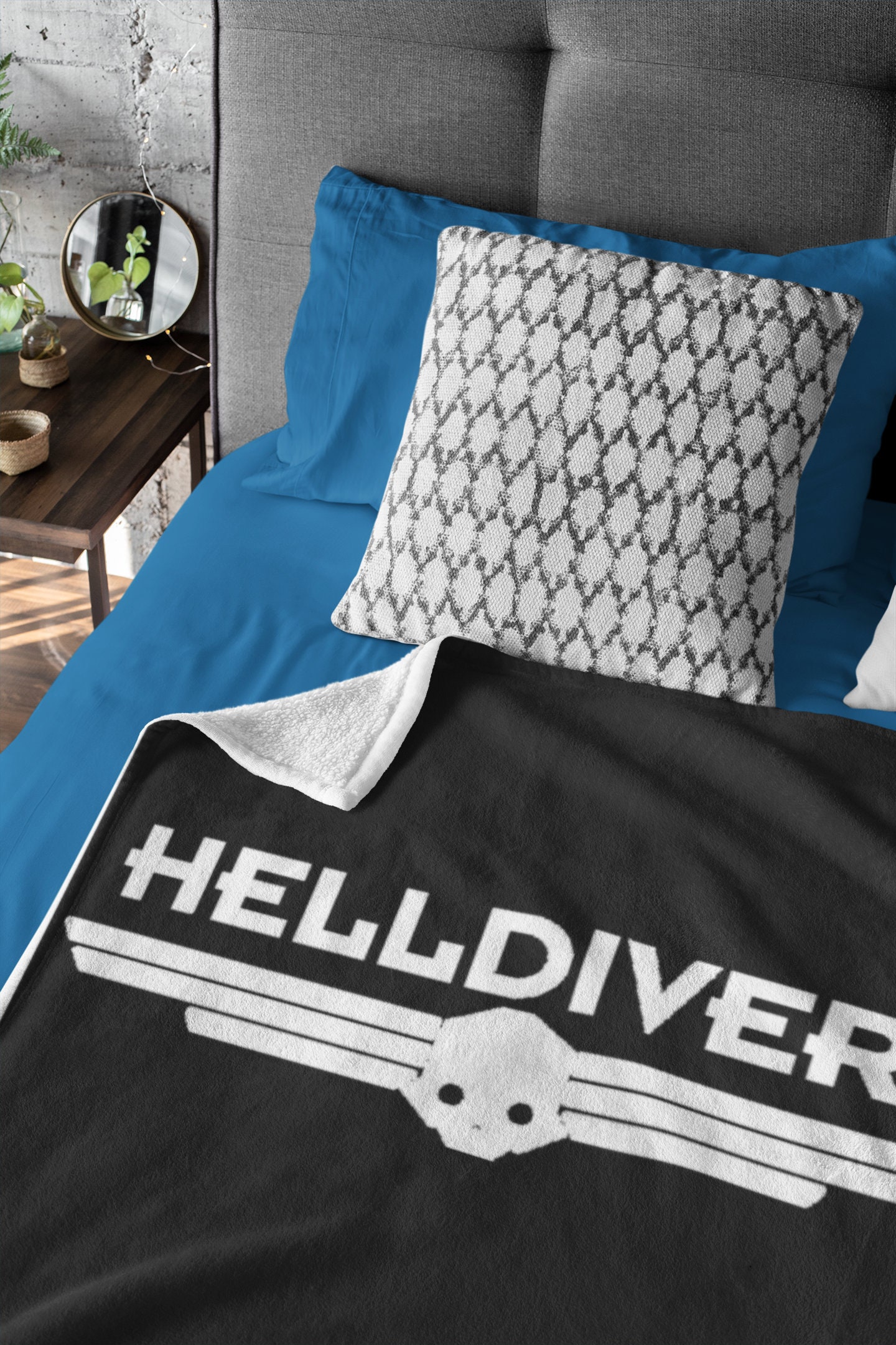Helldivers 2 Helldiver Plush Blanket, Helldiver Merch, Helldiver Game ...