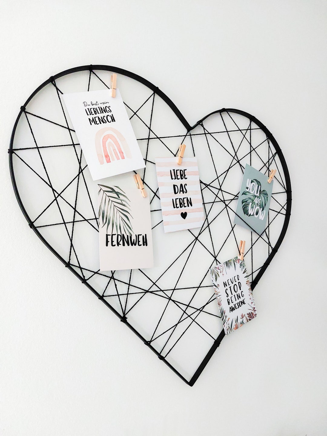 HEART Photo Wall and Memo Board Picture Frame Wall - Etsy