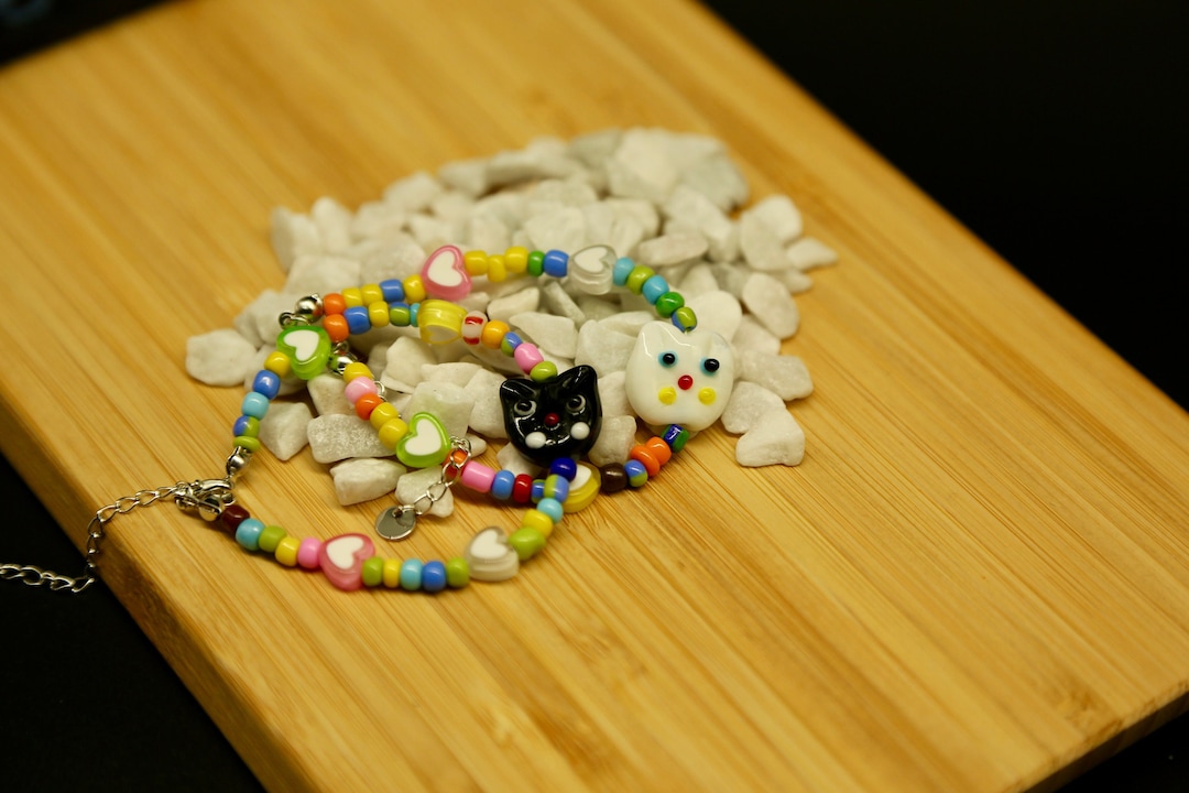 Little Cat Bracelet,cat Jewelry, Kitten Bracelet, Gift for Cat Lover ...