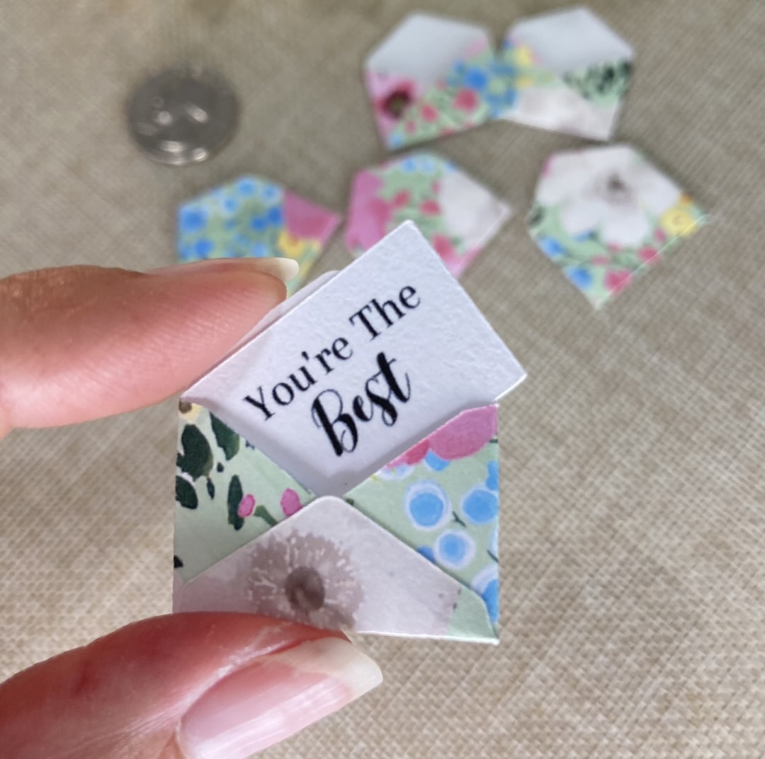 Mini Envelope, Mini Envelope With Card, Tiny Envelope, Small Thank You ...