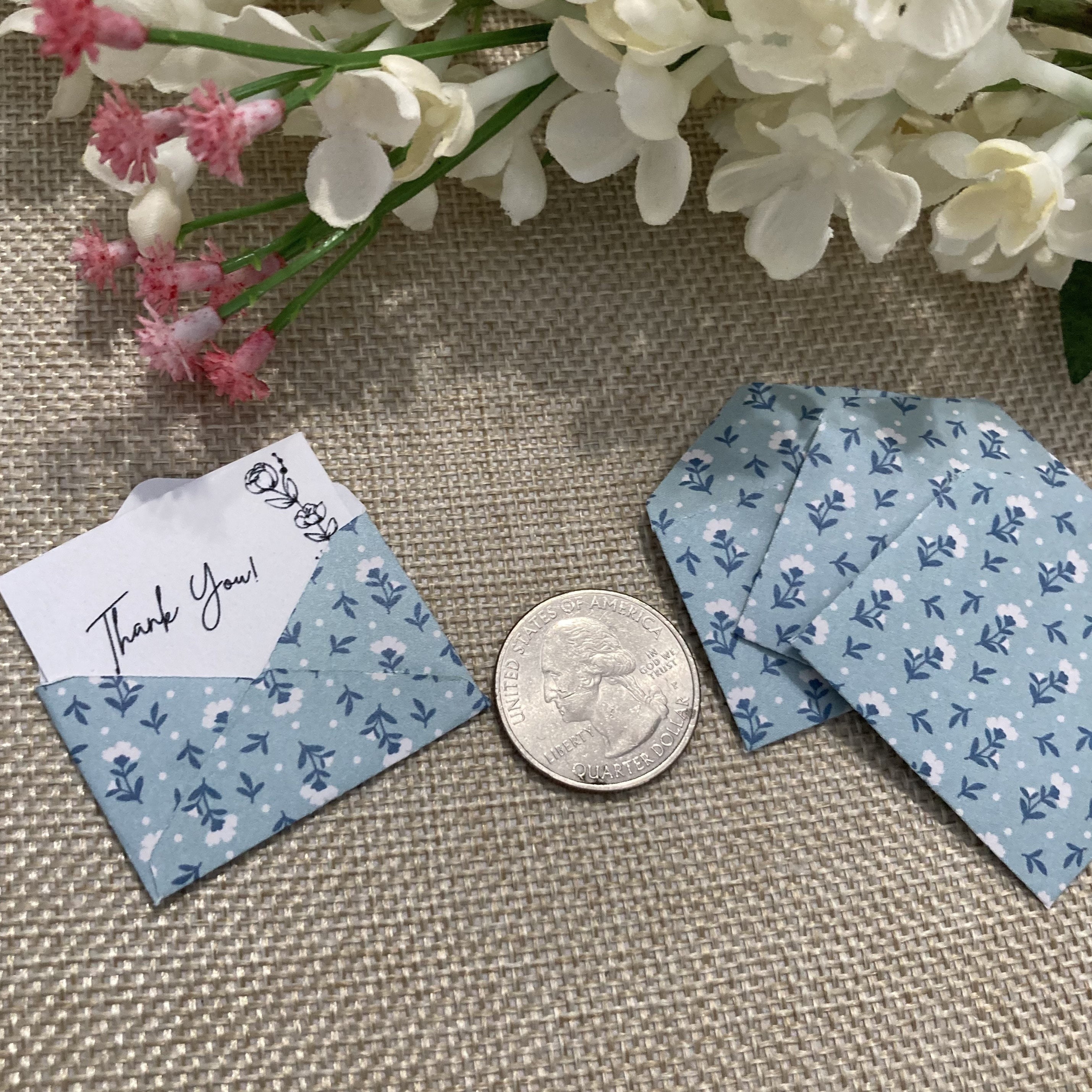 Mini Envelope, Mini Envelope With Card, Tiny Envelope, Small Thank You ...