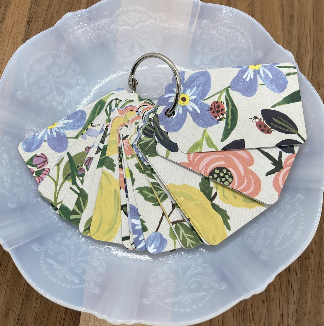 Floral Gift Tags, Spring Flower Design, Handmade, Set of 24 - Etsy