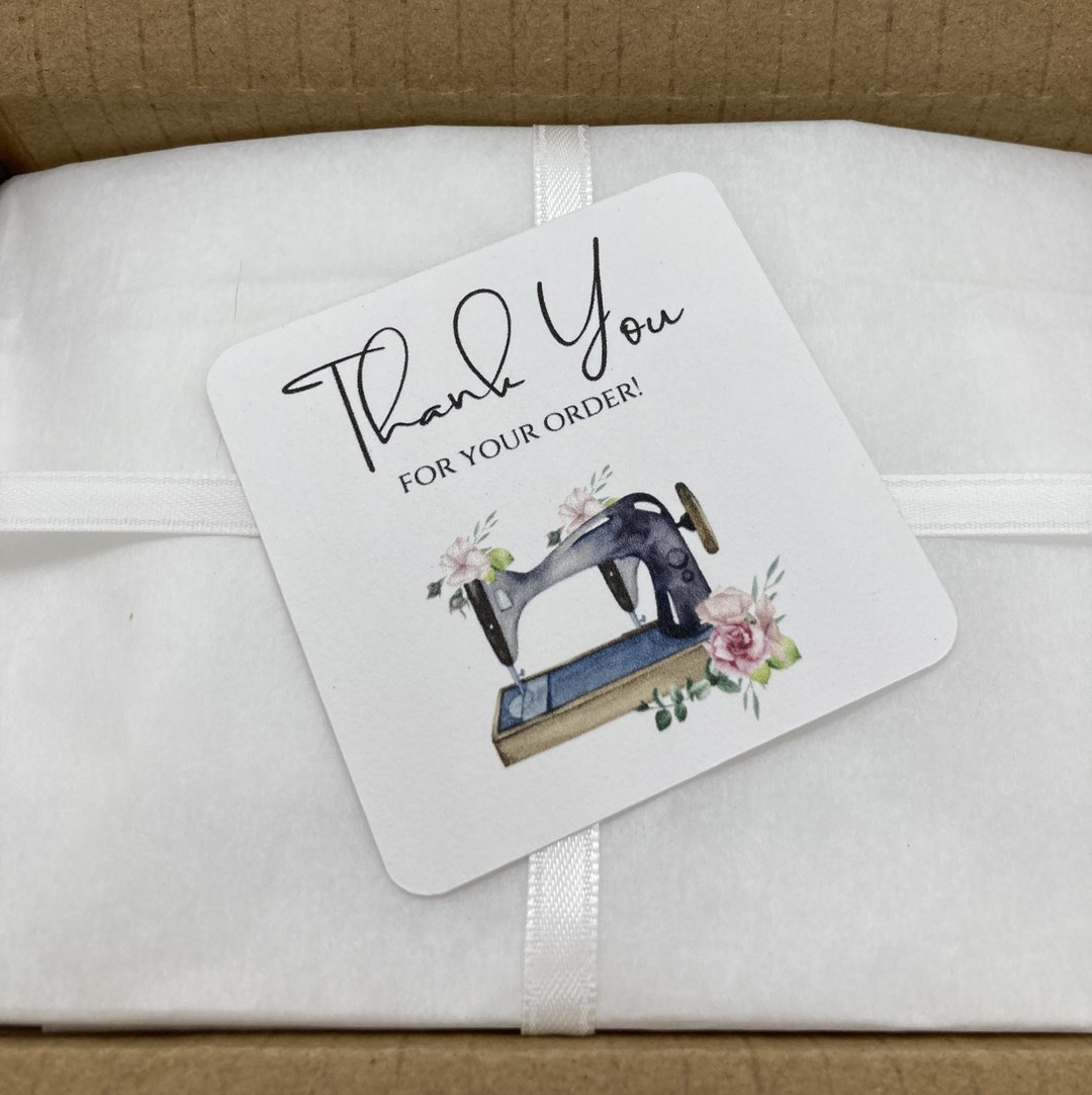 Thank You Card, Thank You for Your Order Card, Sewing, Appreciation ...