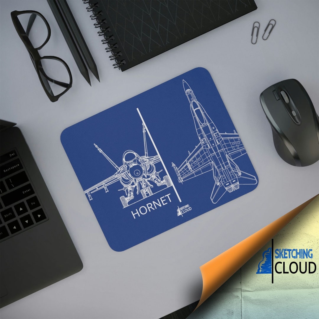 HORNET Desk Mouse Pad. --- F/A-18, F18, Top Gun Inspired, Aviation ...