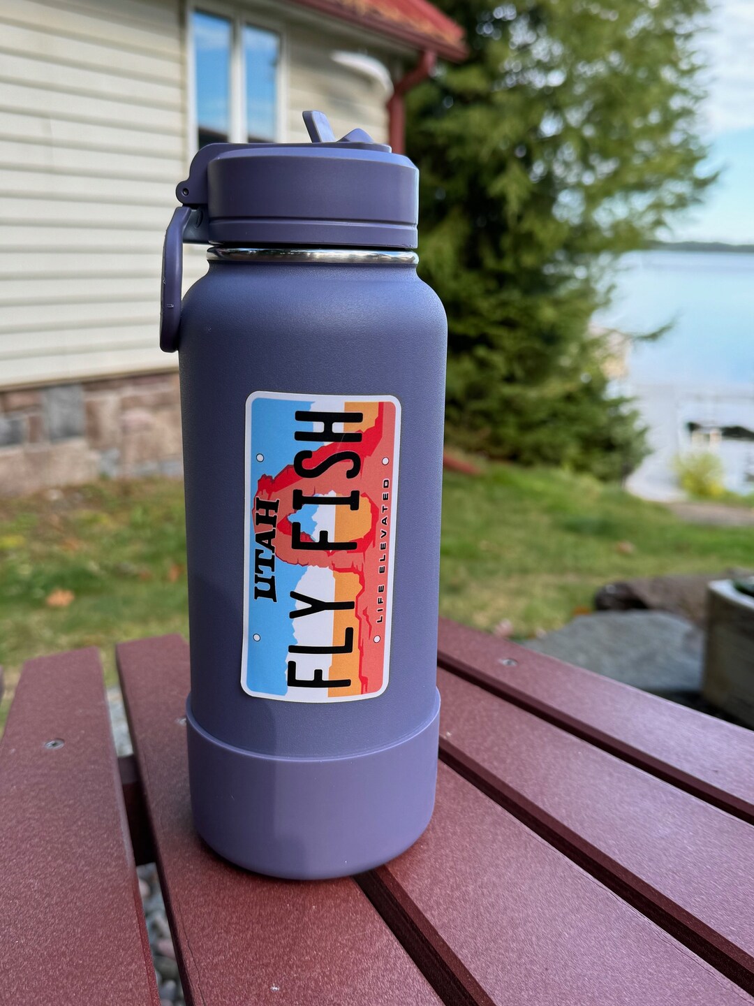 Utah FLY FISH Fly Fishing Sticker, Classic Utah Arches National Park ...