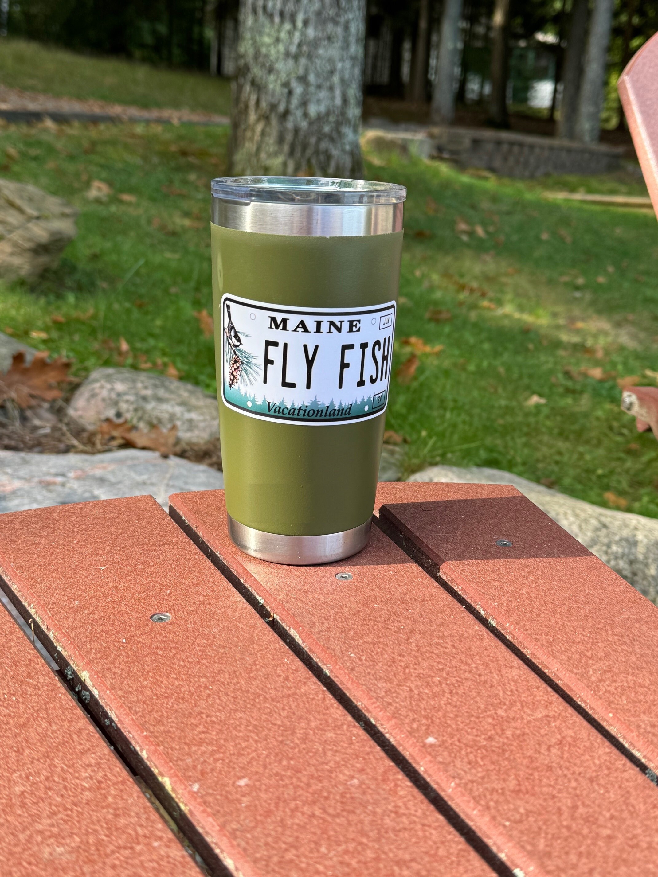 Maine FLY FISH License Plate Sticker, Great Fly Fishing Gift, 2 Sizes ...