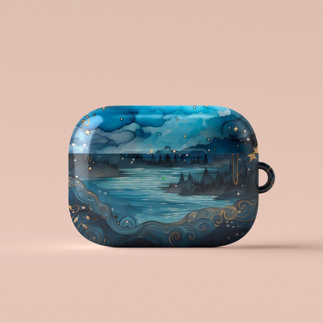 Watercolor Night Sky & River AirPod Pro Case | AirPod Case 1 2 | AirPod ...