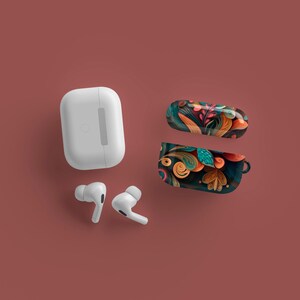 Cut Paper Art Swirl Leaves AirPod Pro Case | AirPod Case 1 2 | AirPod ...