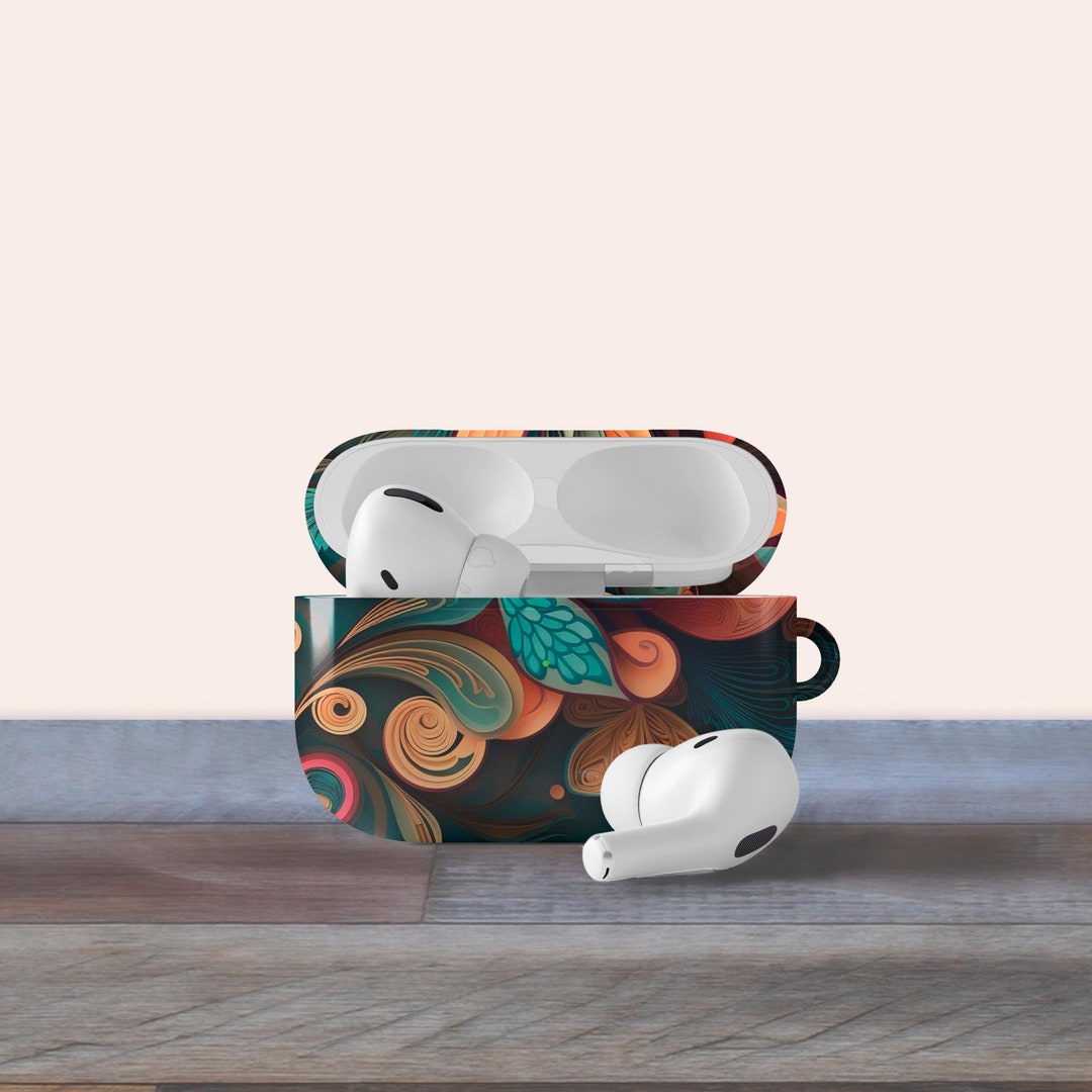 Cut Paper Art Swirl Leaves AirPod Pro Case | AirPod Case 1 2 | AirPod ...