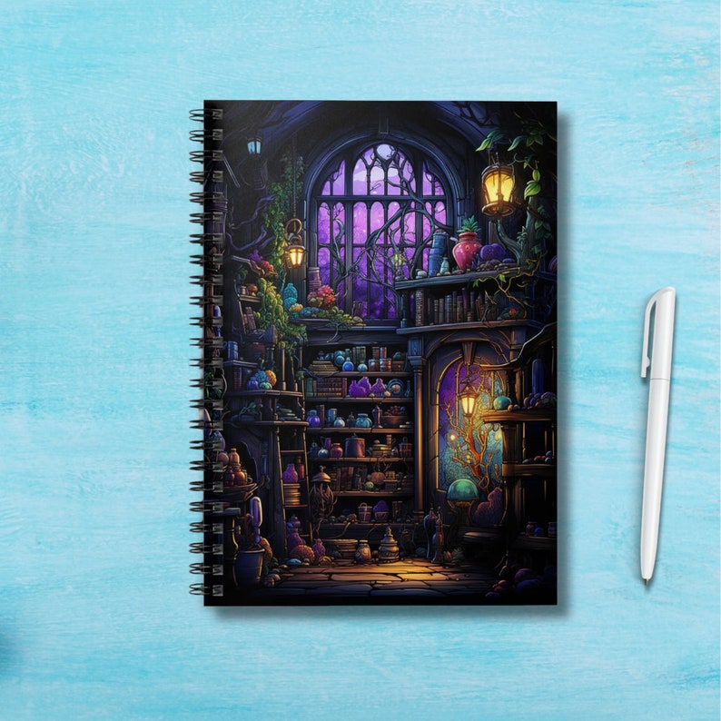 Dark Cottagecore Curio Custom 6x8 Lined Spiral Notebook for - Etsy
