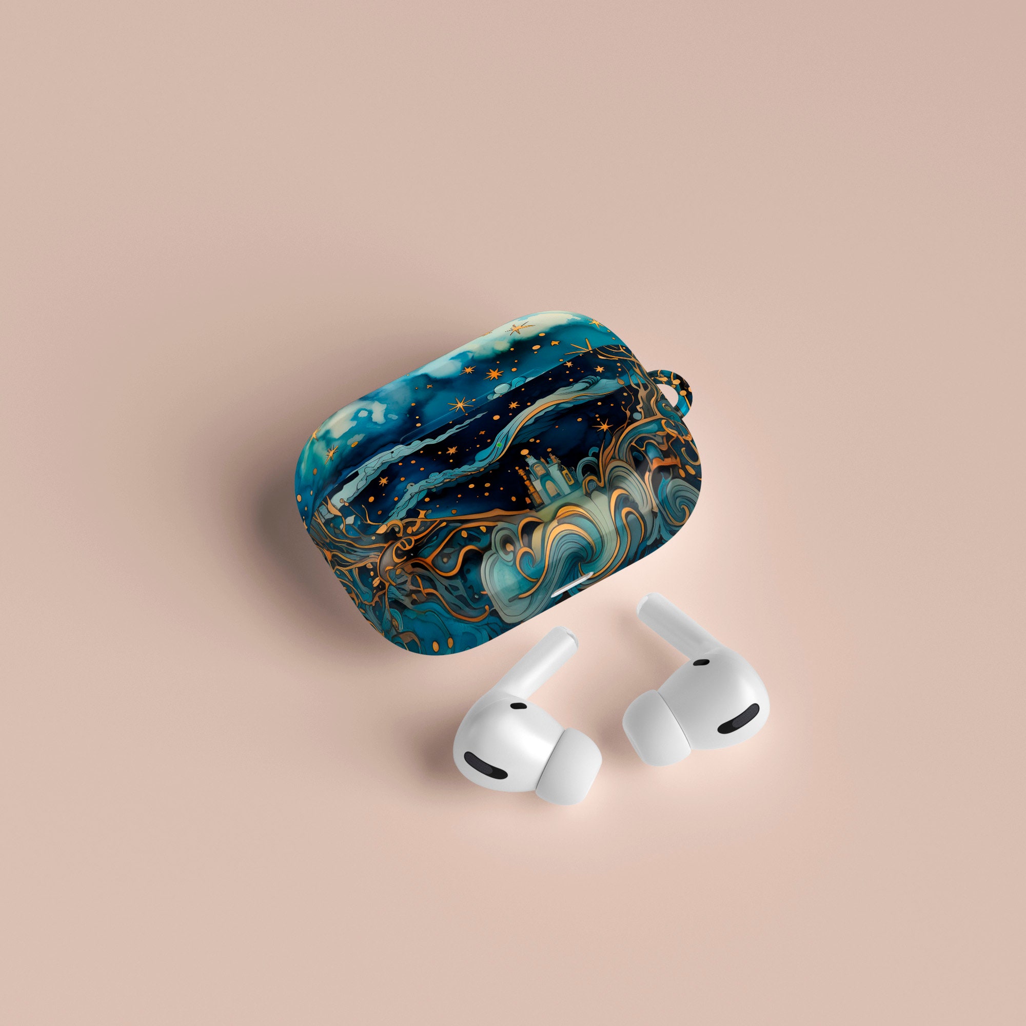Watercolor Night Sky & Castle AirPod Pro Case | AirPod Case 1 2, AirPod ...