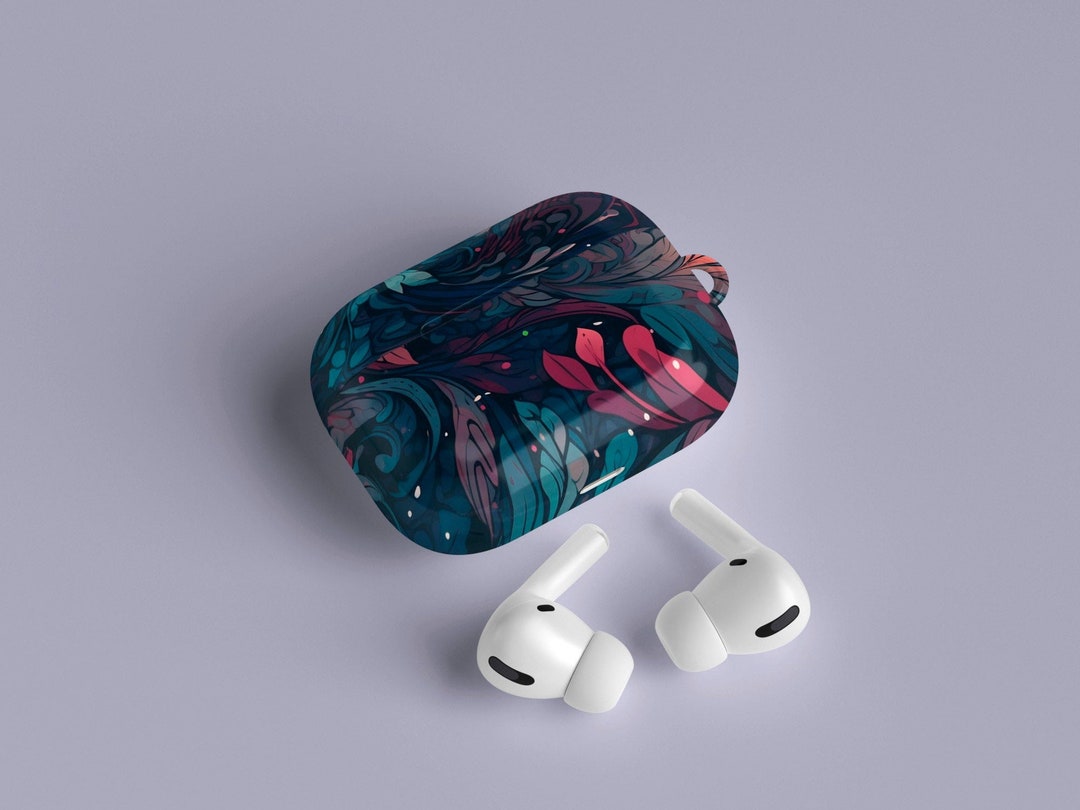 Leaves With Dark Florals AirPod Pro Case | AirPod Case 1 2 | AirPod ...