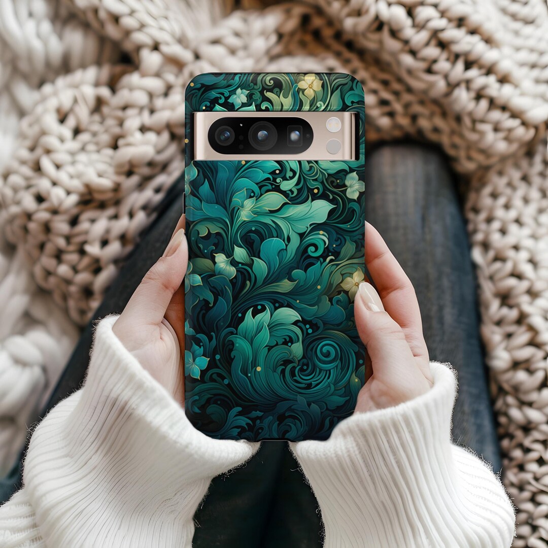 Swirly Leaves Dark Fairycore Phone Case Magsafe iPhone 16 16e 15 14 13 ...