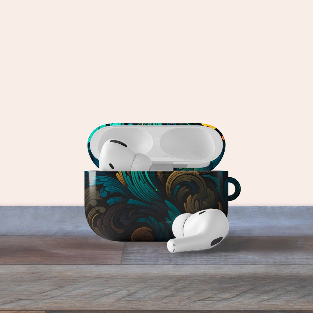 Dark Abstract Swirls Cool AirPod Case | AirPod Case 1 2 | AirPod Case ...