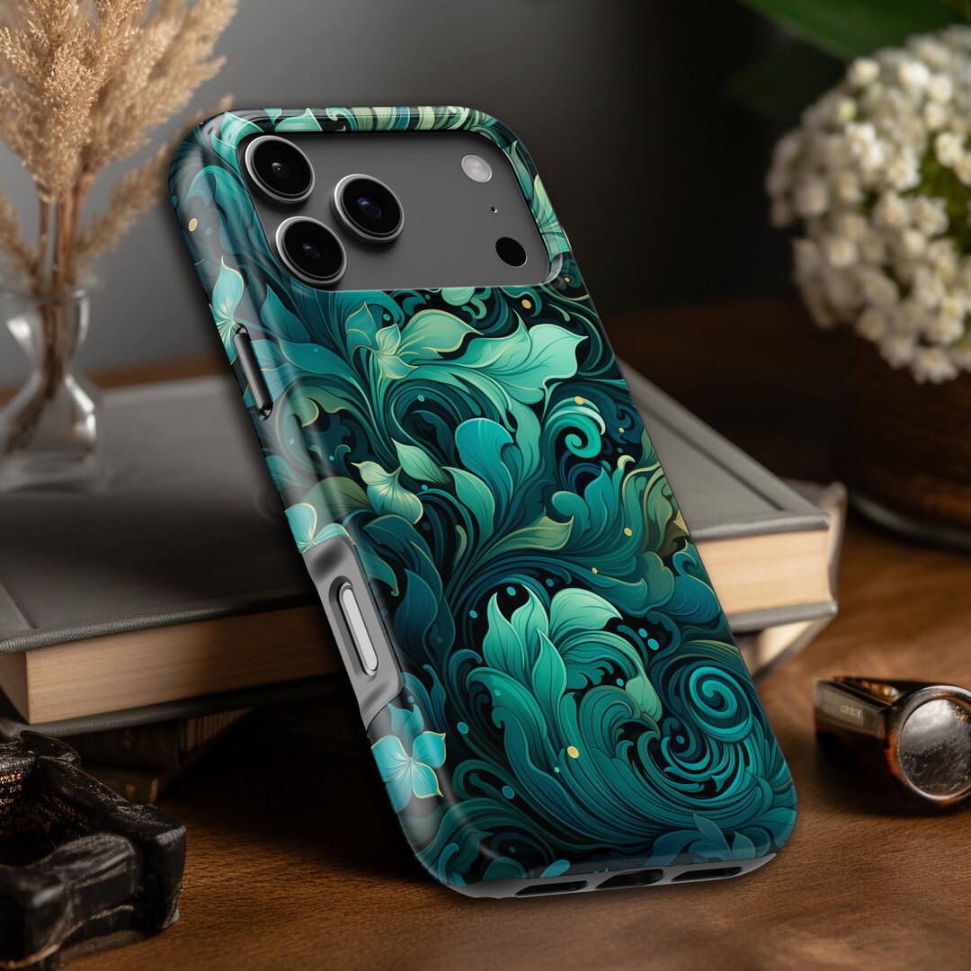 Dark Fairycore Swirly Leaves Phone Case: iPhone 17e 17 Pro Max S26 ...