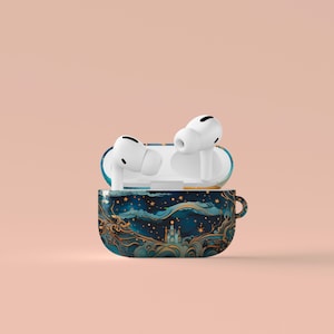 Watercolor Night Sky & Castle AirPod Pro Case | AirPod Case 1 2, AirPod ...