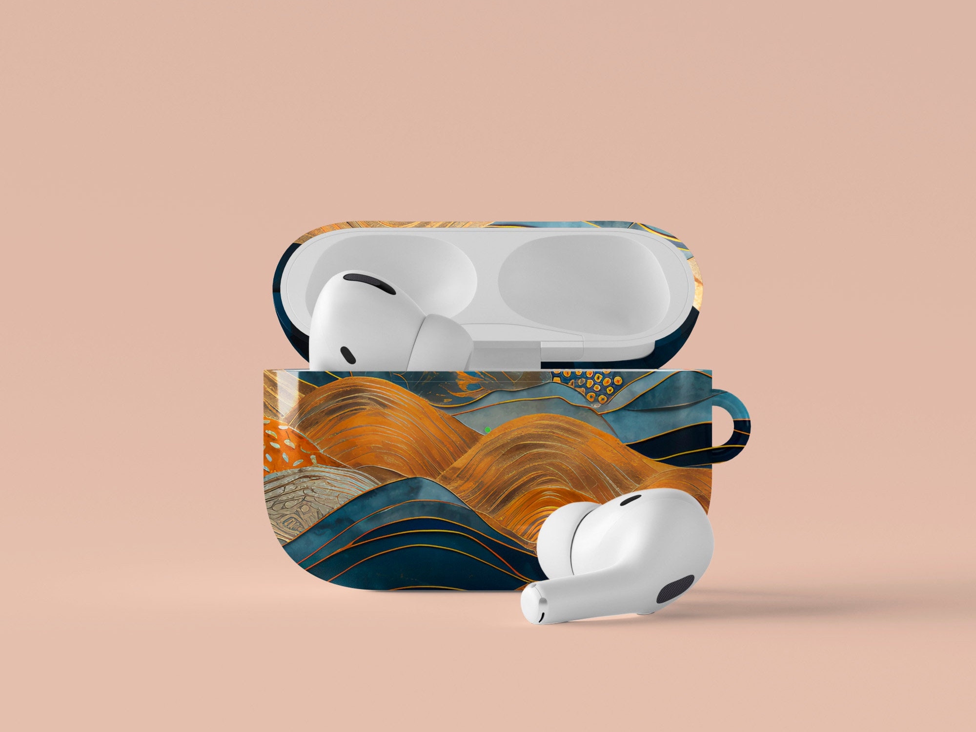 Blue Watercolor Mountains AirPod Pro Case | AirPod Case 1 2 | AirPod ...