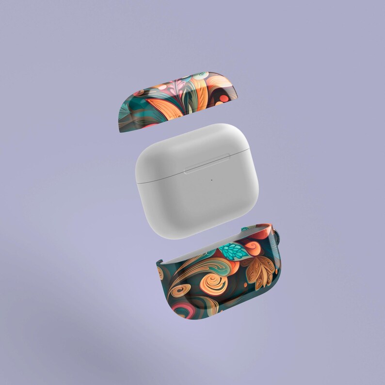 Cut Paper Art Swirl Leaves AirPod Pro Case | AirPod Case 1 2 | AirPod ...