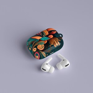 Cut Paper Art Swirl Leaves AirPod Pro Case | AirPod Case 1 2 | AirPod ...