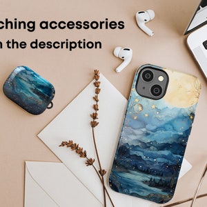 Watercolor Night Sky & River AirPod Pro Case | AirPod Case 1 2 | AirPod ...