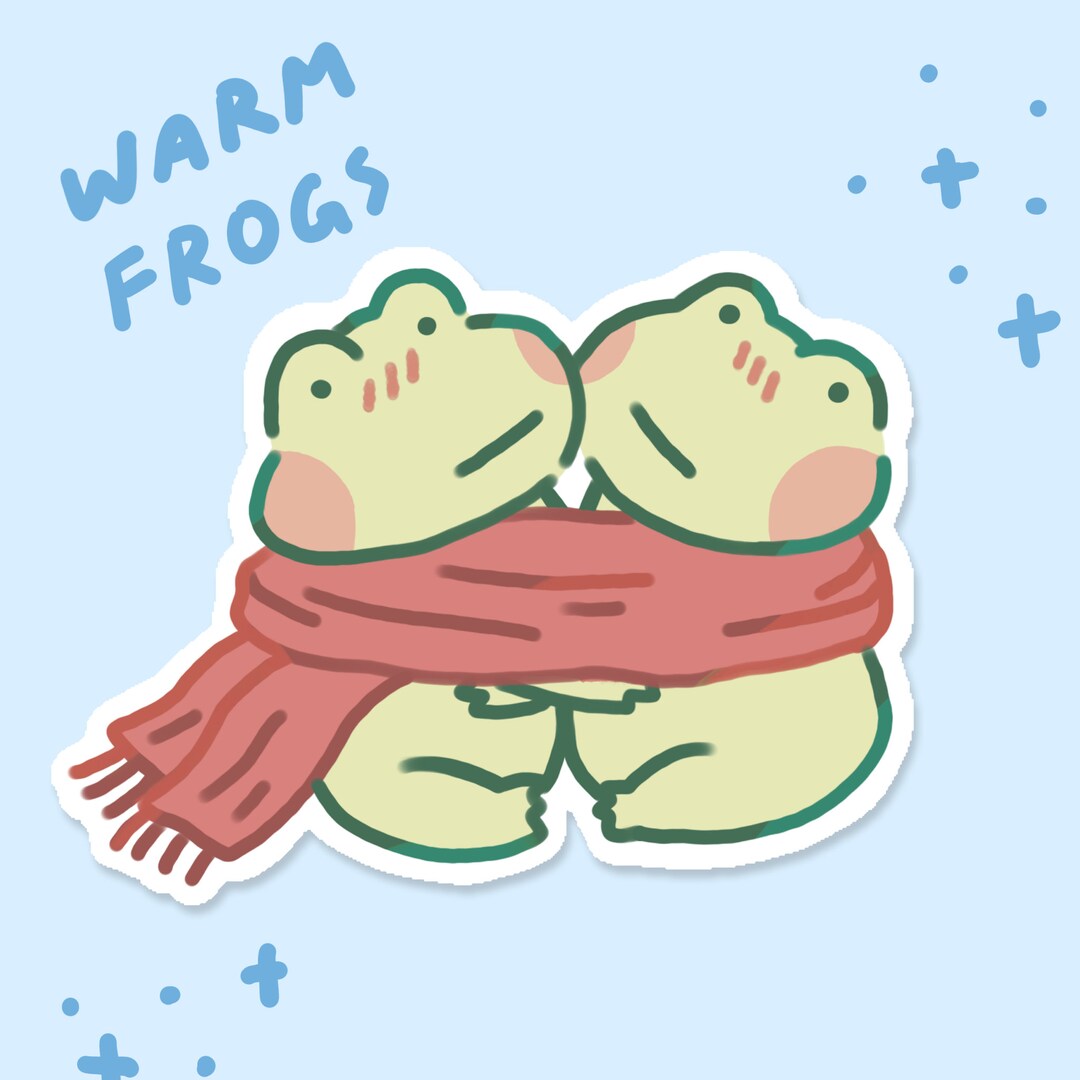 Warm Frogs Sticker Vinyl Waterproof Sticker - Etsy
