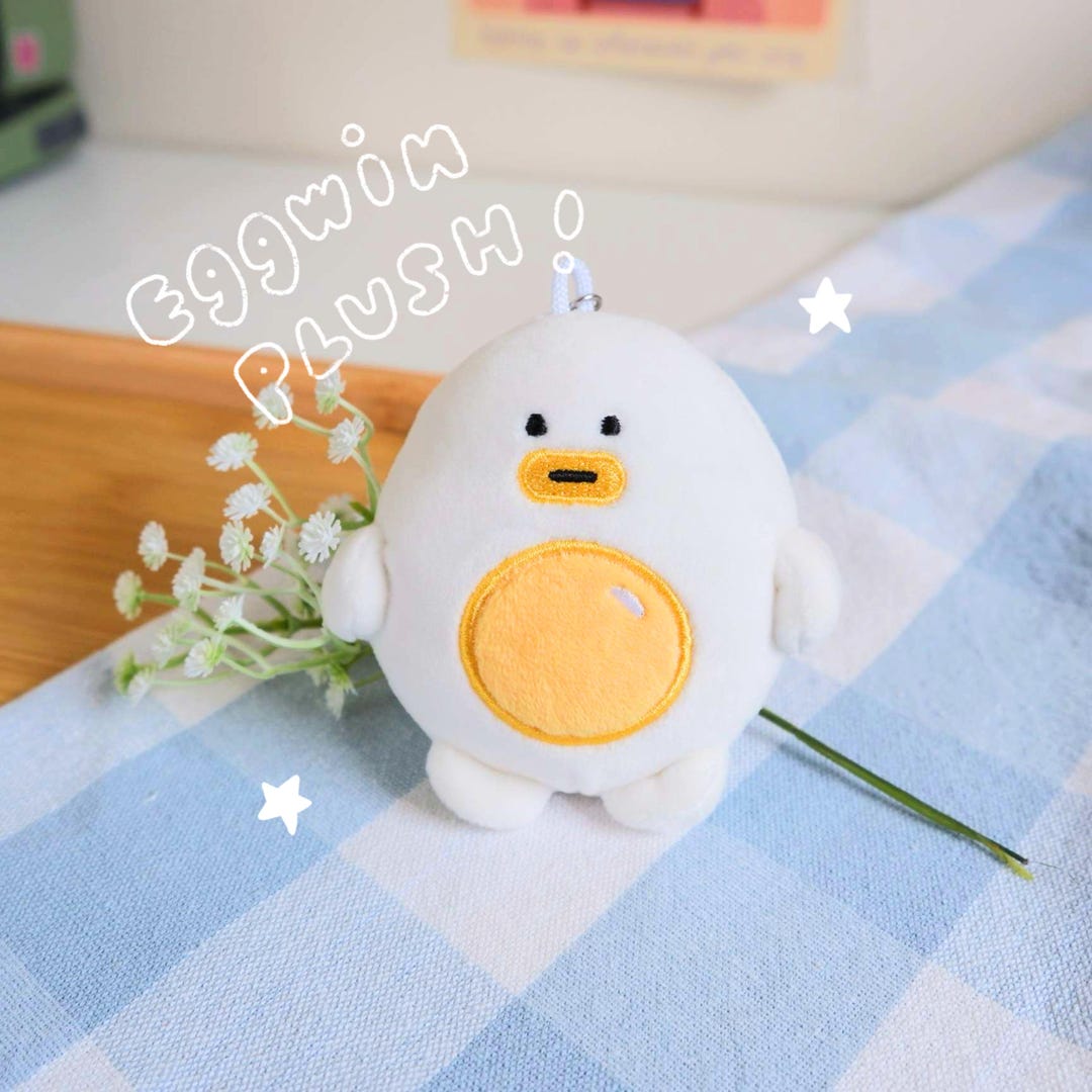 Eggwin Plush Keychain | Cute Plushie Keychain, Purse Accessories ...