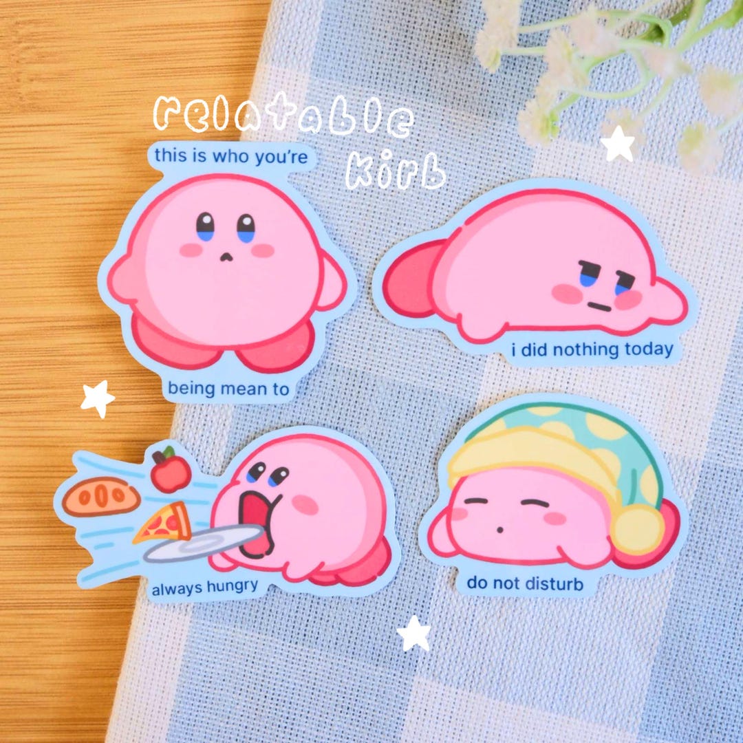 Pink Blob Relatable Stickers | Vinyl Waterproof Stickers for Bullet ...