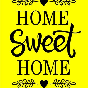 Home Sweet Home, Home Sweet Home Decor Instant Digital Download - Ai ...