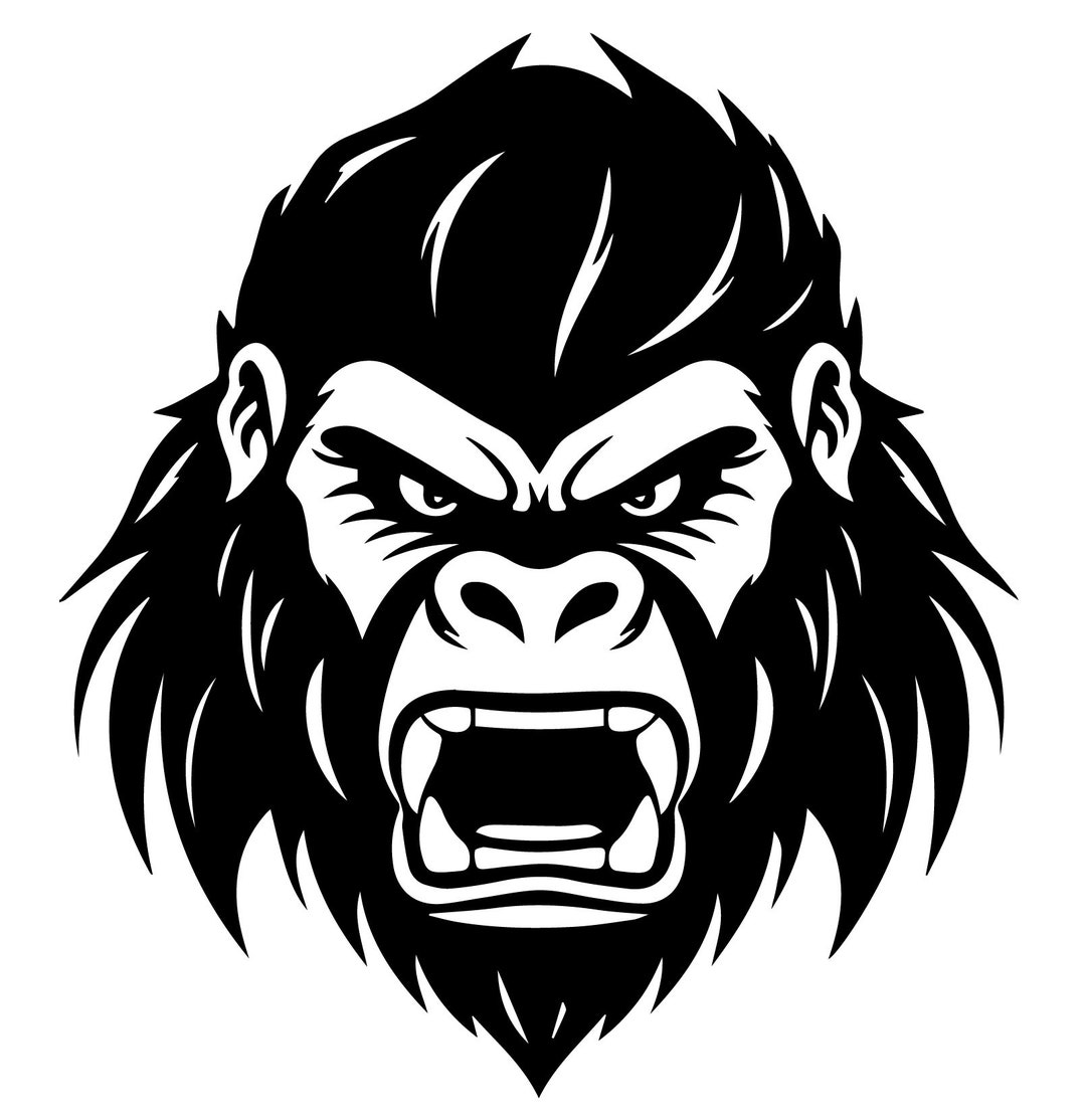 Angry Gorilla, Angry Gorilla Face, Animal, Angry Gorilla Head, Gorilla ...
