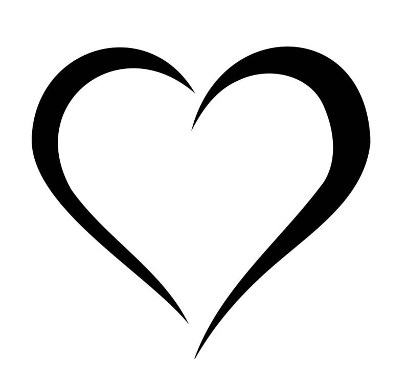 Open Heart Digital Download - Ai-eps-png-svg - Etsy