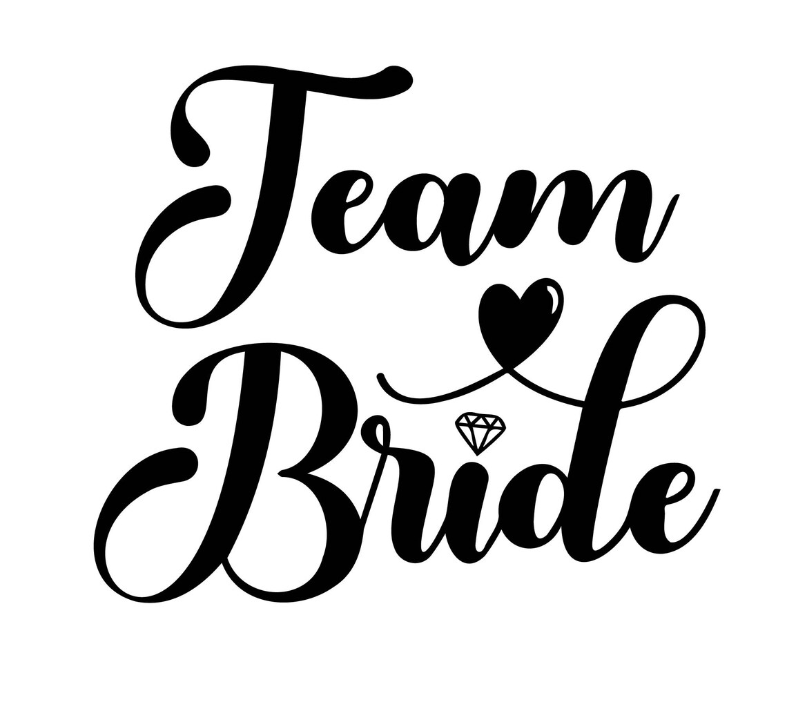 Team Bride, Wedding, Hen Do, Instant Digital Download - Ai-eps-png-svg ...
