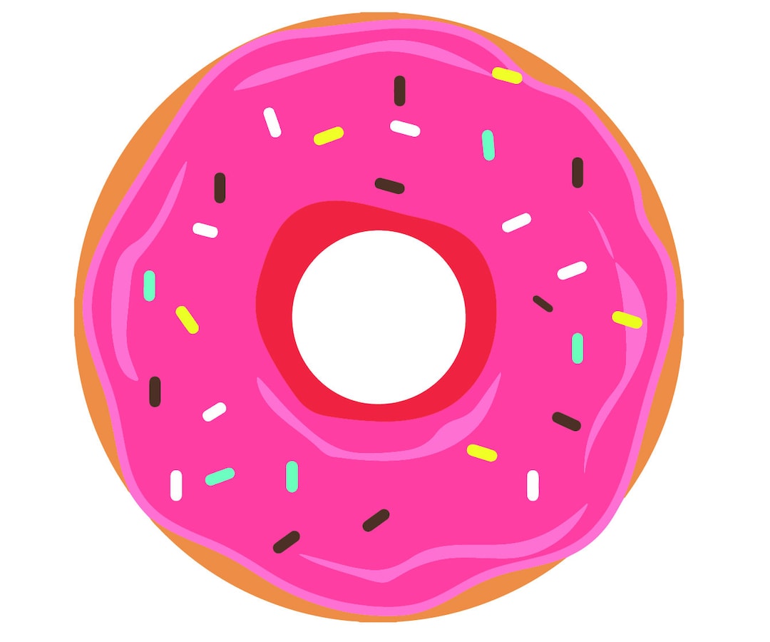 Donut, Donut Logo, Pink Donut, Donut Svg, Donut Digital Download - Ai ...