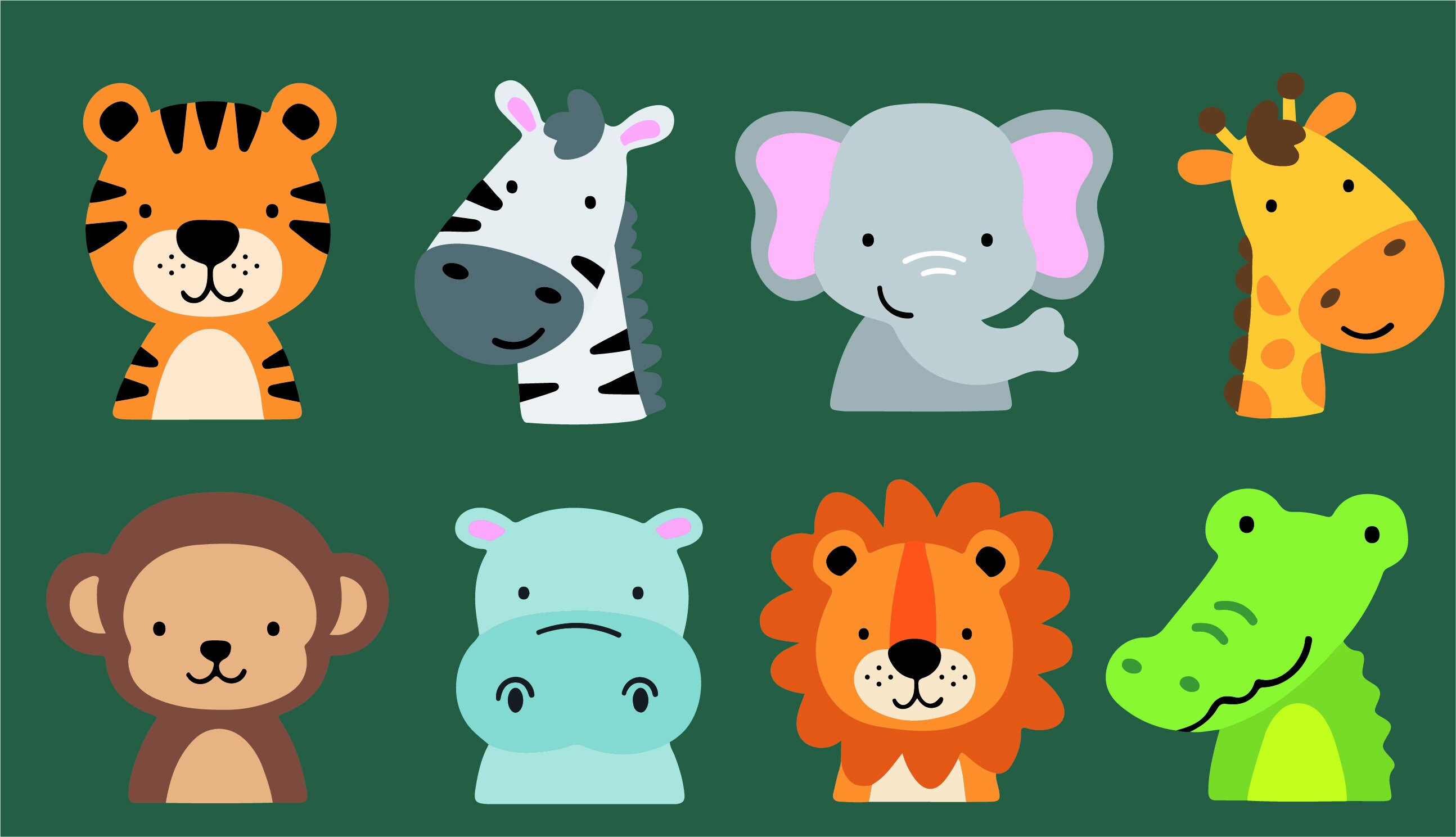 Safari Animal Bundle, Safari Animals, Animal Logos, Animal Cricut ...
