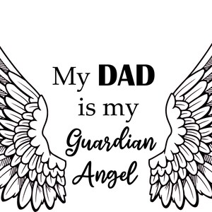 Dad Guardian Angel Digital Download- Ai-eps-png-svg - Etsy