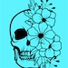 Skull With Half Face Roses Instant Digital Download - Ai-eps-png-svg - Etsy