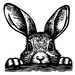 Rabbit, Rabbit Head, Curious Rabbit, Rabbit Svg Instant Digital ...