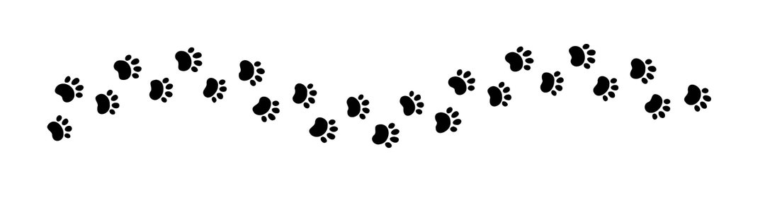 Paw Print Vector: Cat & Dog Paw Outline (digital Download) - Etsy