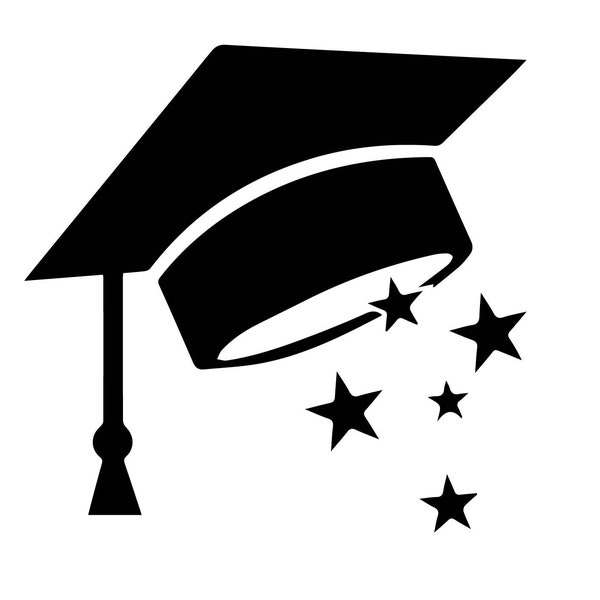 Graduation Hat Svg - Etsy
