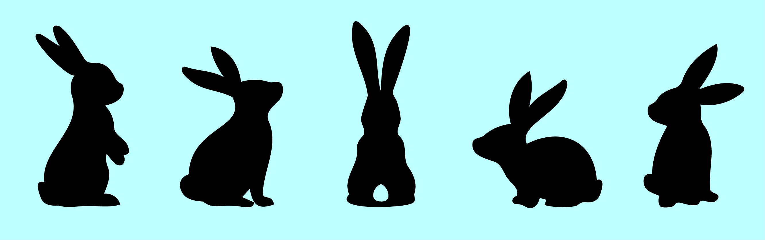 Easter Bunnies Instant Digital Download - Ai-eps-png-svg - Etsy
