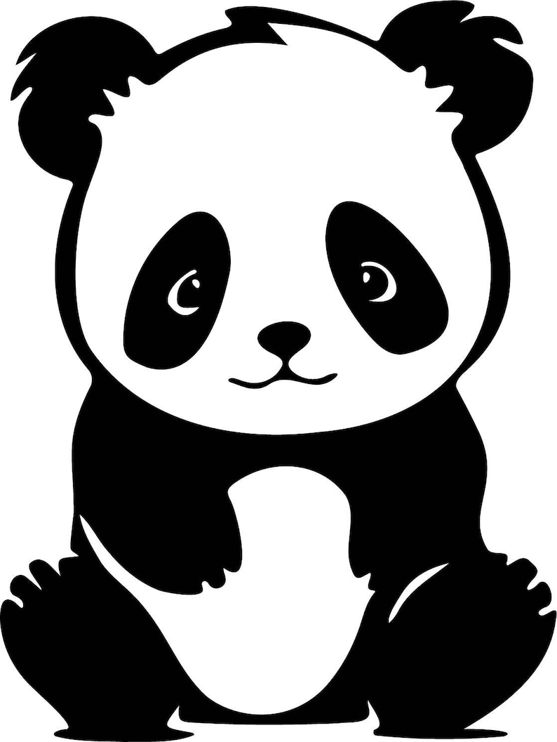 Cute Panda, Panda Svg, Panda, Panda Head Logo, Panda Digital Download ...