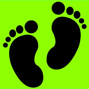 Baby Feet Print: Newborn Vector Graphic (digital Download) - Etsy