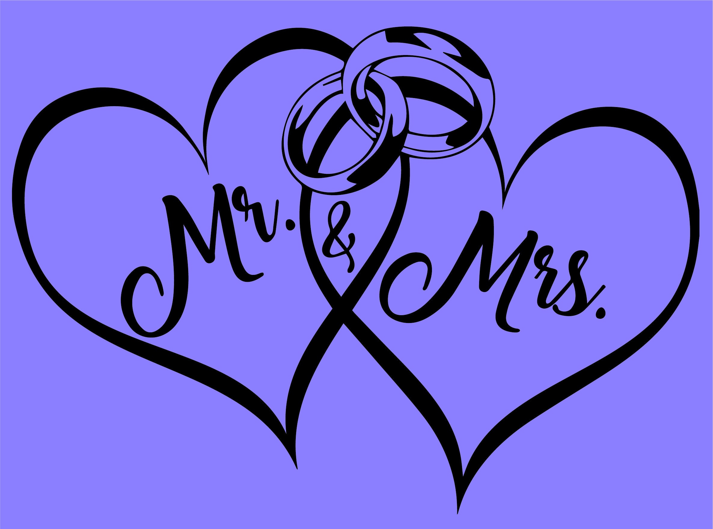 Wedding Hearts, Wedding Bands, Mr and Mrs Logo, New Weds Svg, Wedding ...
