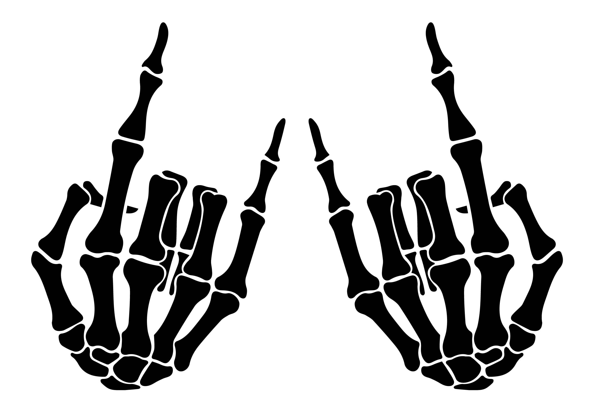 Rock on Skeleton Hands, Skeleton Hands, Rock on Hands, Rock on Hand ...