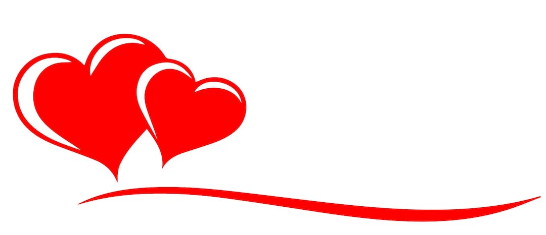 Doppio cuore rosso logo del cuore doppi cuori SVG logo di 2 - Etsy Italia