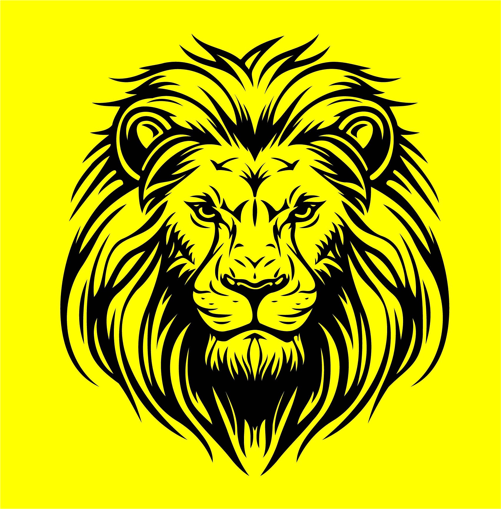 Ferocious Lion Head Vector: Ai-eps-png-svg (digital Download) - Etsy