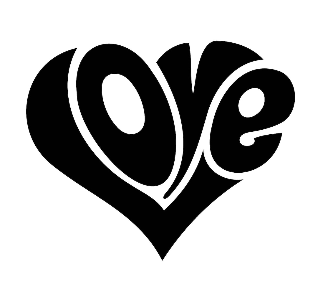 Love Heart Logo, Art Instant Digital Download - Ai-eps-png-svg - Etsy