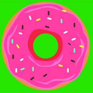 Donut, Donut Logo, Pink Donut, Donut Svg, Donut Digital Download - Ai ...