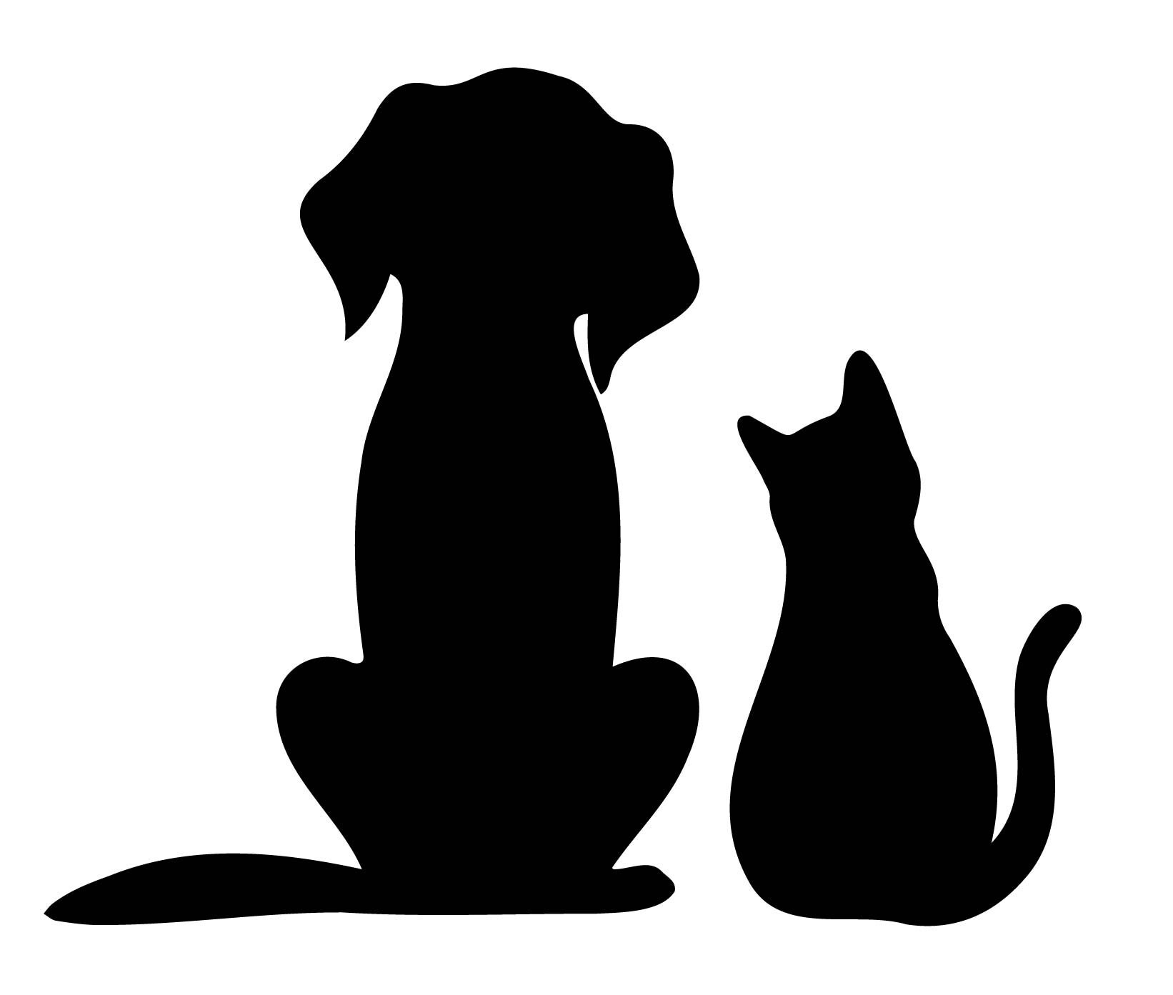 Cat and Dog Silhouette Instant Digital Download - Ai-eps-png-svg - Etsy