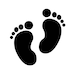 Baby Feet Print: Newborn Vector Graphic (digital Download) - Etsy