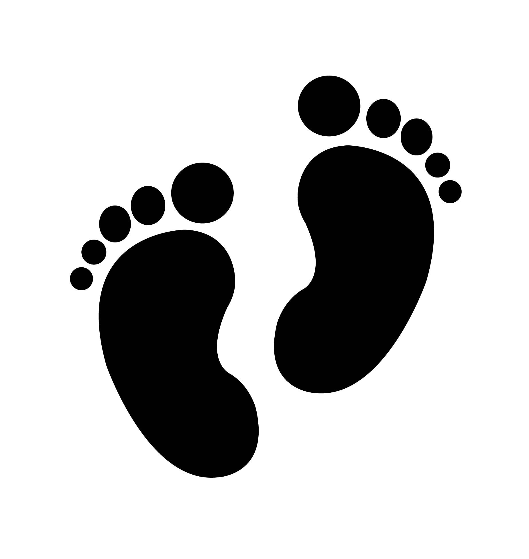 Baby Feet Print: Newborn Vector Graphic (digital Download) - Etsy